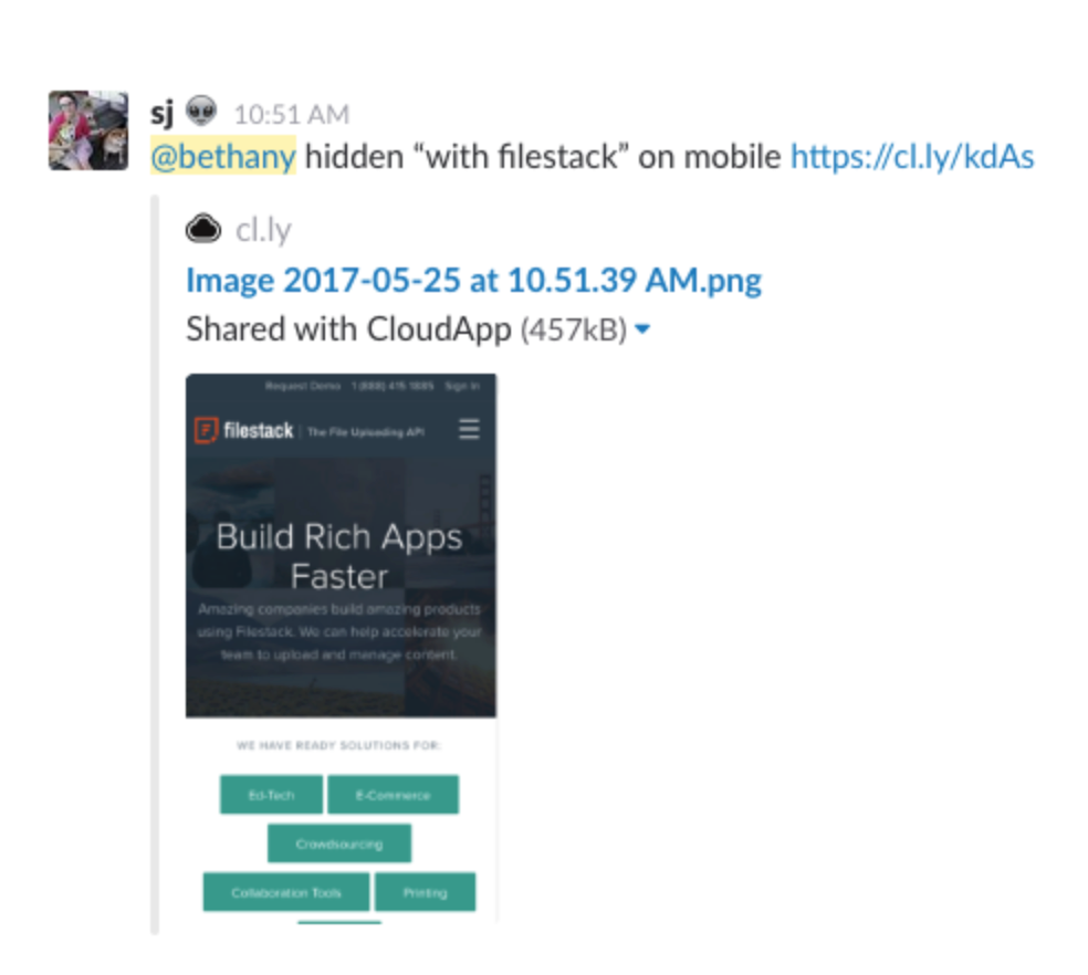 Share cloudapp - androidtyred
